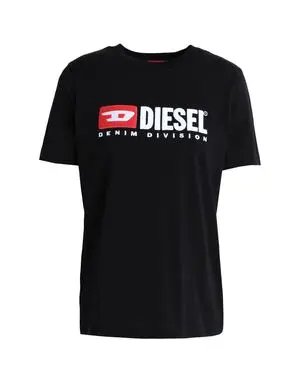 DIESEL T-reg-div Cotton T-shirt - Black