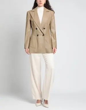 SOLOTRE Double-breasted Jacket - Beige
