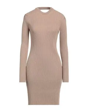 SEMICOUTURE Mini Bodycon Ribbed-knit Dress - Pink
