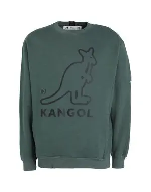 KANGOL Cotton Fleece Sweatshirt - Green