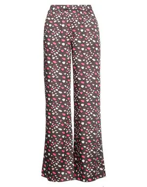MERCI Floral Satin Wide Leg Pants
