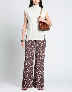 MERCI Floral Satin Wide Leg Pants