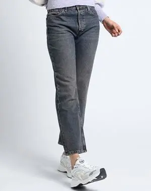 Topshop High Waisted Straight Leg Jeans