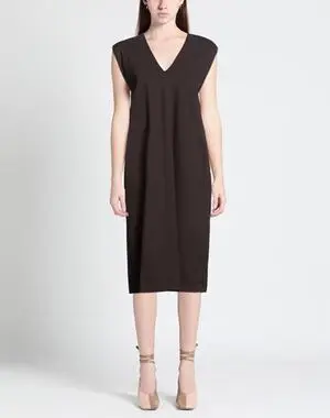 MEIMEIJ Midi Trapeze Dress - Brown