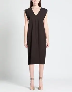 MEIMEIJ Midi Trapeze Dress - Brown