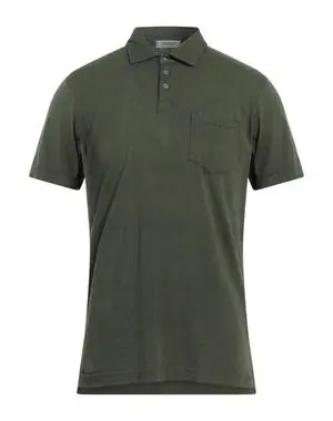 Crossley Man Polo Shirt Black Size S Cotton Green