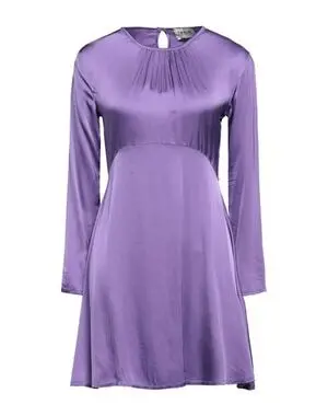 BERNA Mini Trapeze Dress - Purple