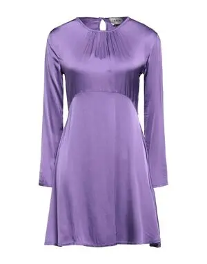 BERNA Mini Trapeze Dress - Purple