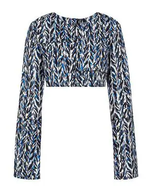 8 BY YOOX Printed Long-sleeve Crop Top