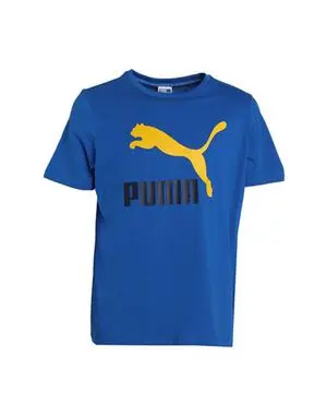 PUMA Classics Logo Tee T-shirt Size Cotton - Blue