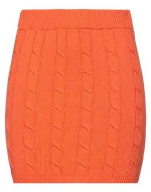 VICOLO Knitted Mini Skirt - Orange