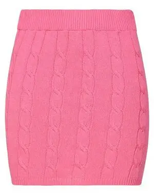 VICOLO Knitted Mini Skirt - Pink