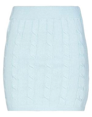 VICOLO Knitted Mini Skirt - Sky Blue