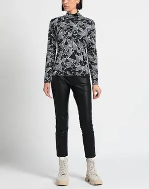 MSGM Jersey Turtleneck T-shirt - Black