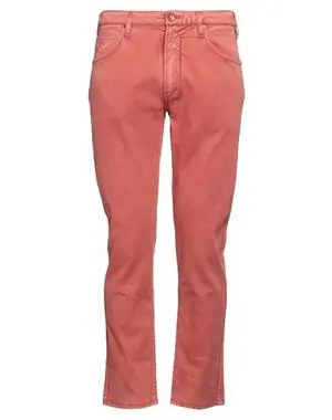 HANDPICKED Slim Leg Tapered Jeans - Rust