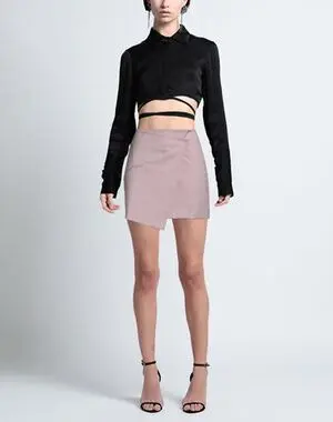 VICOLO Mini Wrap Skirt - Mauve