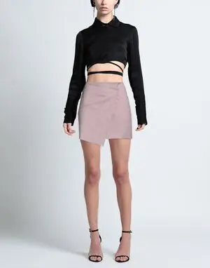 VICOLO Mini Wrap Skirt - Mauve
