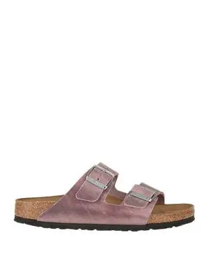 BIRKENSTOCK Sandals Mauve Size Soft Leather - Purple