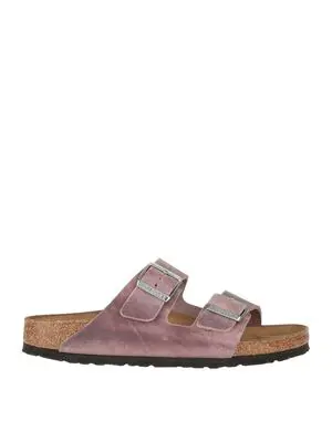 BIRKENSTOCK Sandals Mauve Size Soft Leather
