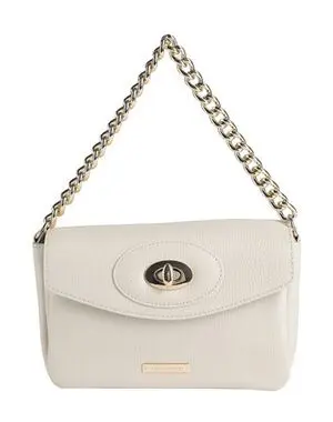 TUSCANY LEATHER Leather Flap Handbag Beige