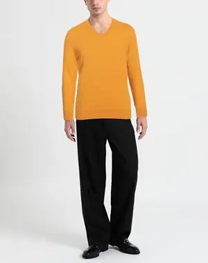 HACKETT Knitted V-neck Pullover - Yellow
