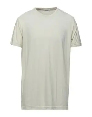 Crossley Man T-shirt Mandarin Size L Cotton, Cashmere White