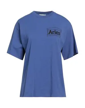 Aries ARIES Cotton Jersey T-shirt With Logo Print Purple