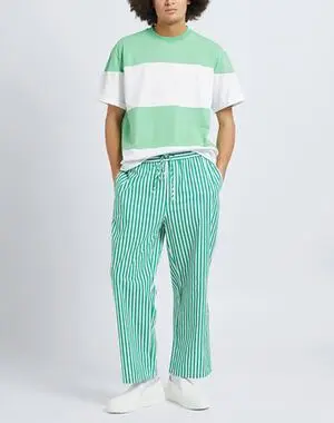 8 BY YOOX Organic Cotton Striped T-shirt T-shirt Size Cotton - Light Green