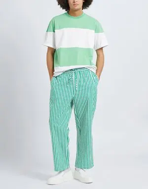 8 BY YOOX Organic Cotton Striped T-shirt T-shirt Size Cotton - Light Green