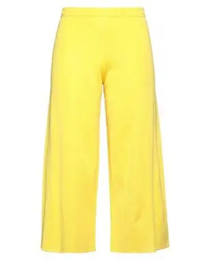 NEERA 20.52 Cotton Wide-leg Pants - Yellow