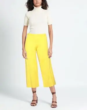 NEERA 20.52 Cotton Wide-leg Pants - Yellow