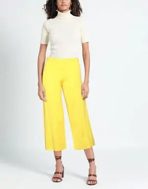 NEERA 20.52 Cotton Wide-leg Pants - Yellow