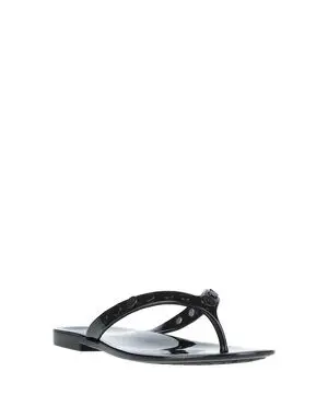 Tory Burch Thong Sandals With Appliqués - Black