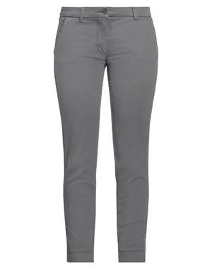 Bruno Manetti Slim Fit Cropped Pants - Grey