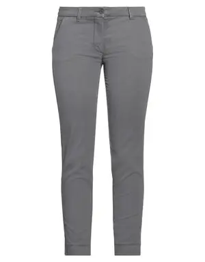 Bruno Manetti Slim Fit Cropped Pants - Grey