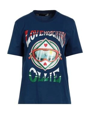 Moschino T-shirt In Cotton And Elastane - Blue