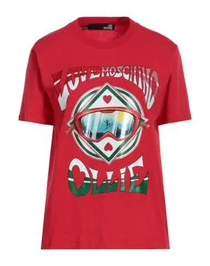Moschino T-shirt In Cotton And Elastane Red