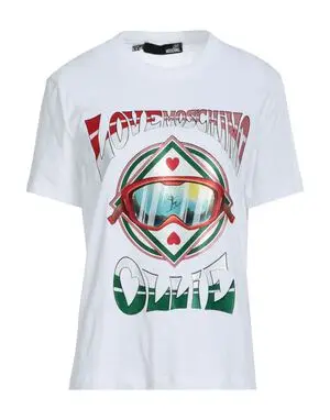 Moschino T-shirt In Cotton And Elastane - White