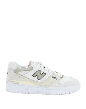 NEW BALANCE 550 Leather And Textile Fiber Sneakers - White