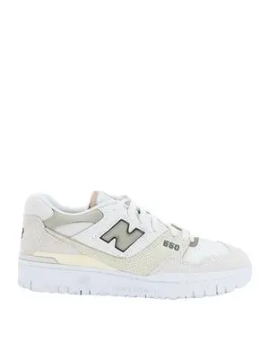NEW BALANCE 550 Leather And Textile Fiber Sneakers - White