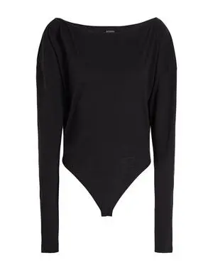 8 BY YOOX Off-shoulder Bodysuit In Lyocell And Organic Cotton