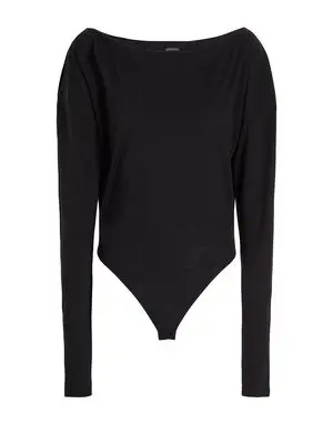 8 BY YOOX Off-shoulder Bodysuit In Lyocell And Organic Cotton