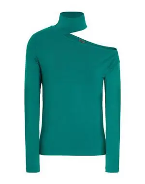 8 BY YOOX Viscose Cut-out Top - Green