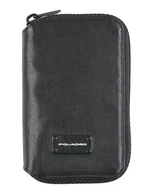PIQUADRO Wallet Bovine Leather - Black
