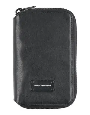 PIQUADRO Wallet Bovine Leather - Black