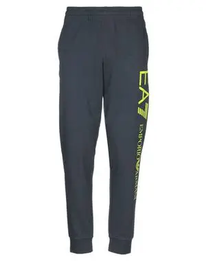 EA7 Man Pants Slate Blue Size Xs Cotton Midnight Blue