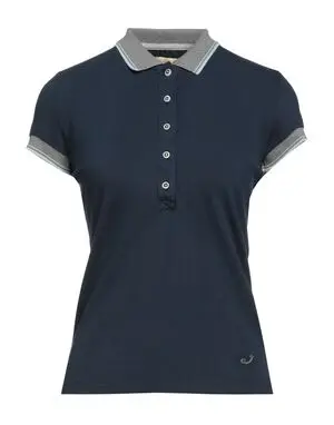 JACOB COHЁN Polo Shirt In Piqu - Navy Blue