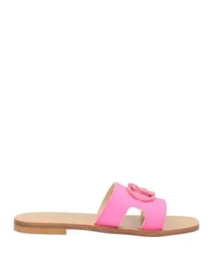 Liu Jo Leather Slide Sandals