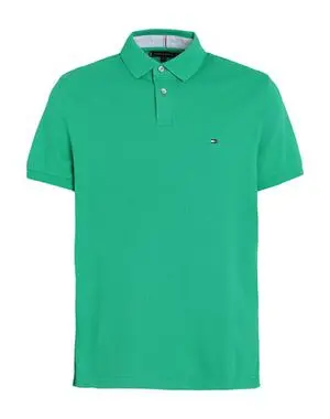 Tommy Hilfiger 1985 Regular Polo Man Polo Shirt Light Blue Size S Cotton, Elastane Emerald Green
