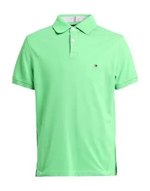 Tommy Hilfiger 1985 Regular Polo Man Polo Shirt Light Blue Size S Cotton, Elastane Green